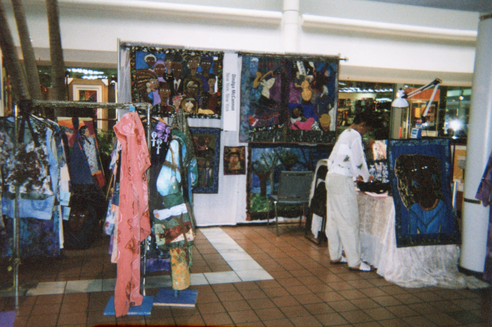 Dindga McCannon's artist booth - TFI
