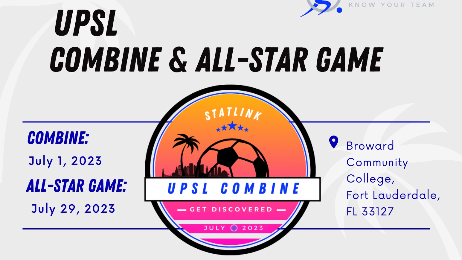 UPSL Soccer Combine and All-Star Game - SponsorMyEvent