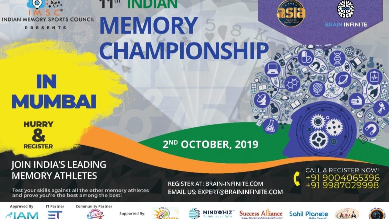 Indian Memory Championship - SponsorMyEvent