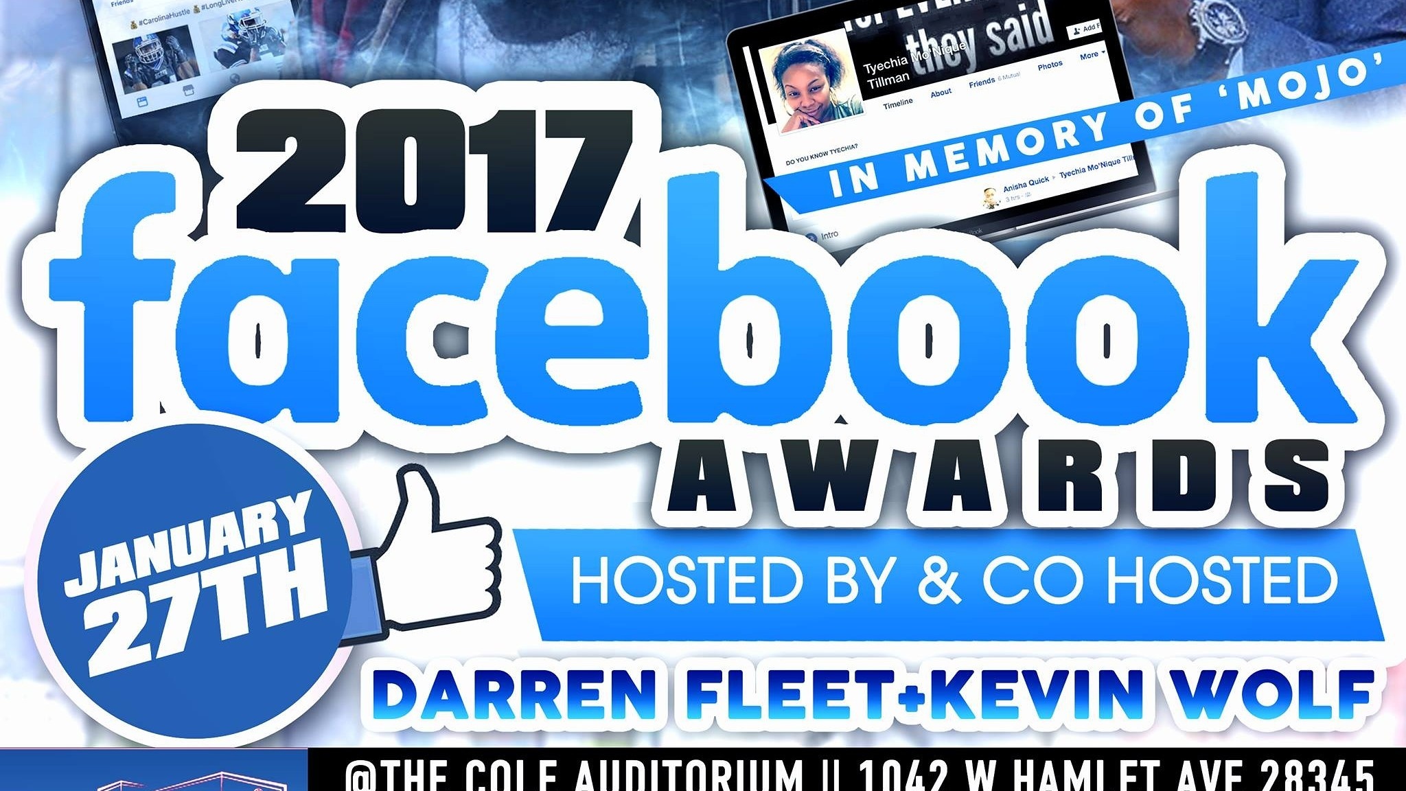 2017 Facebook awards show - SponsorMyEvent