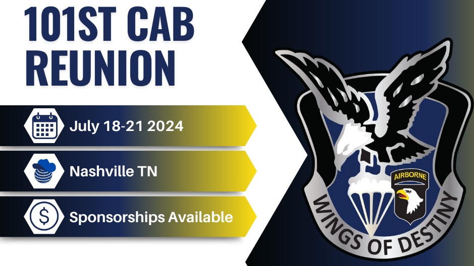 101st Combat Aviation Brigade Reunion - SponsorMyEvent