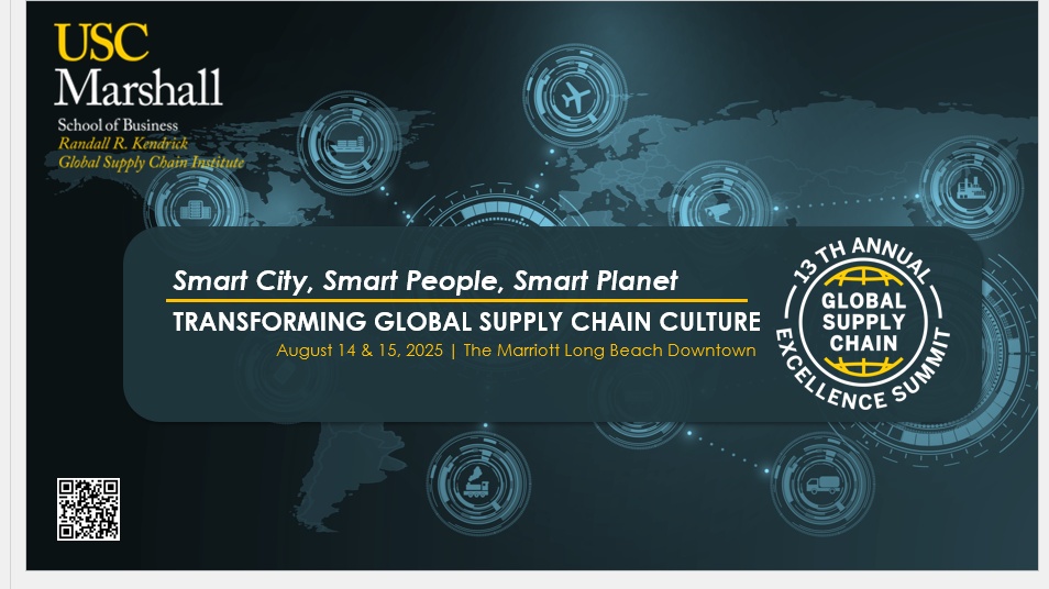 USC 13th Annual Global Supply Chain Excellence Summit - SponsorMyEvent