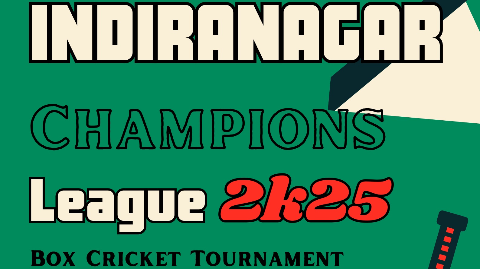 Indiranagar Champions league 2k25 - SponsorMyEvent