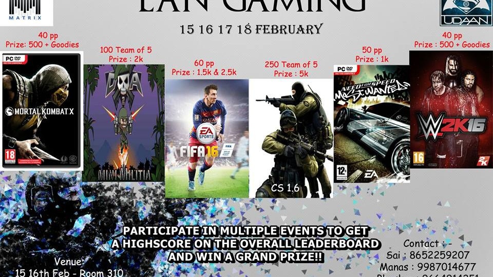 LAN GAMING - SponsorMyEvent