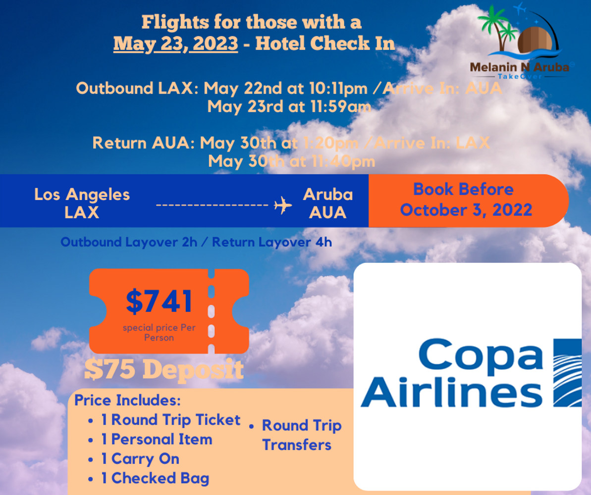 Hotel Check In: May 23, 2023 - Copa Airlines (copy) in Aruba ...