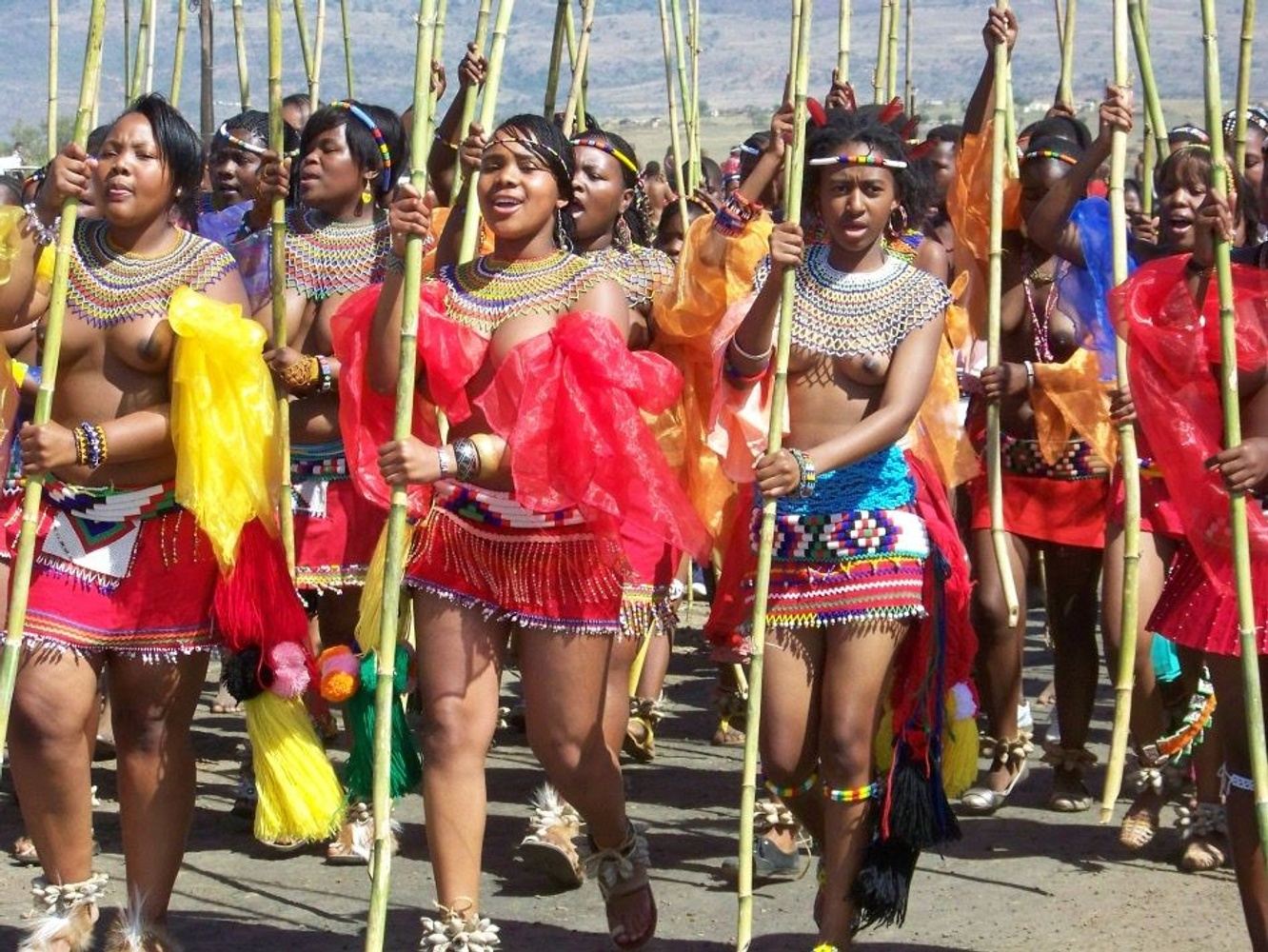 eSwatini Reed Dance in Manzini, Eswatini