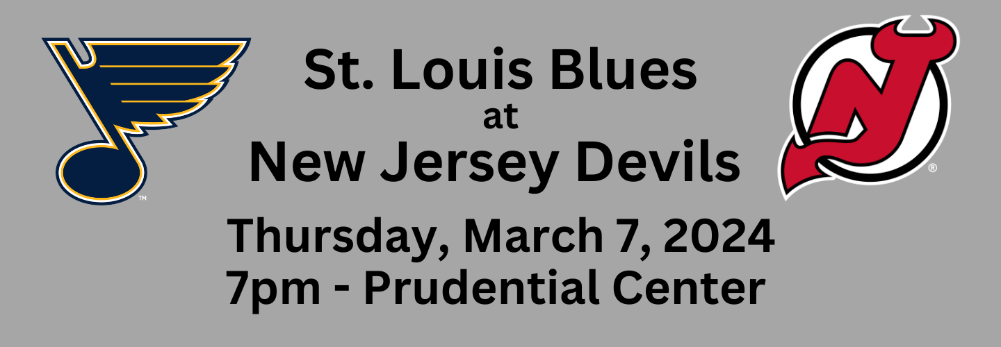 St. Louis Blues at New Jersey Devils - SUITE in Newark, NJ, USA