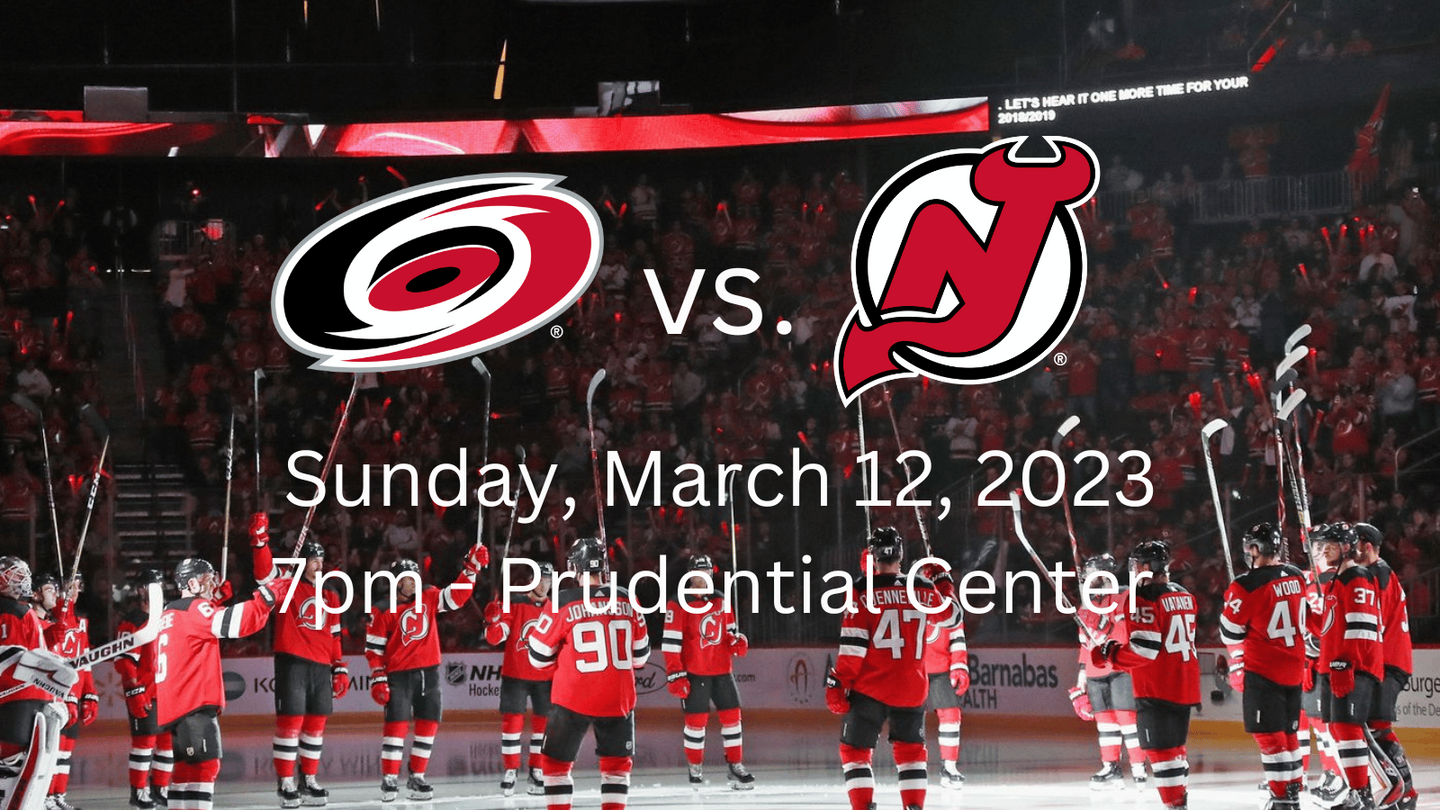 Carolina Hurricanes at New Jersey Devils in Newark, NJ, USA