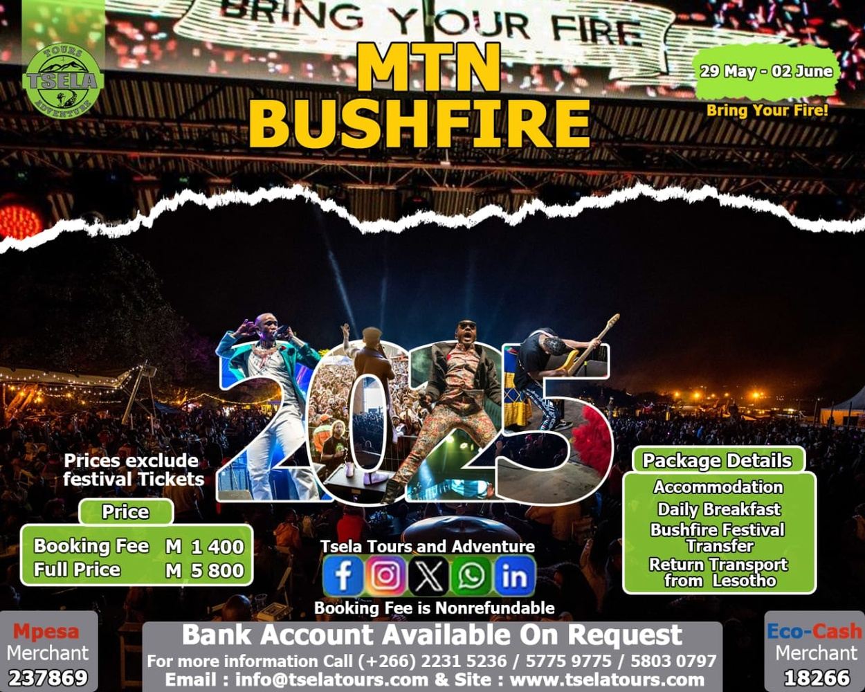 MTN Bushfire 2025 Edition in Eswatini