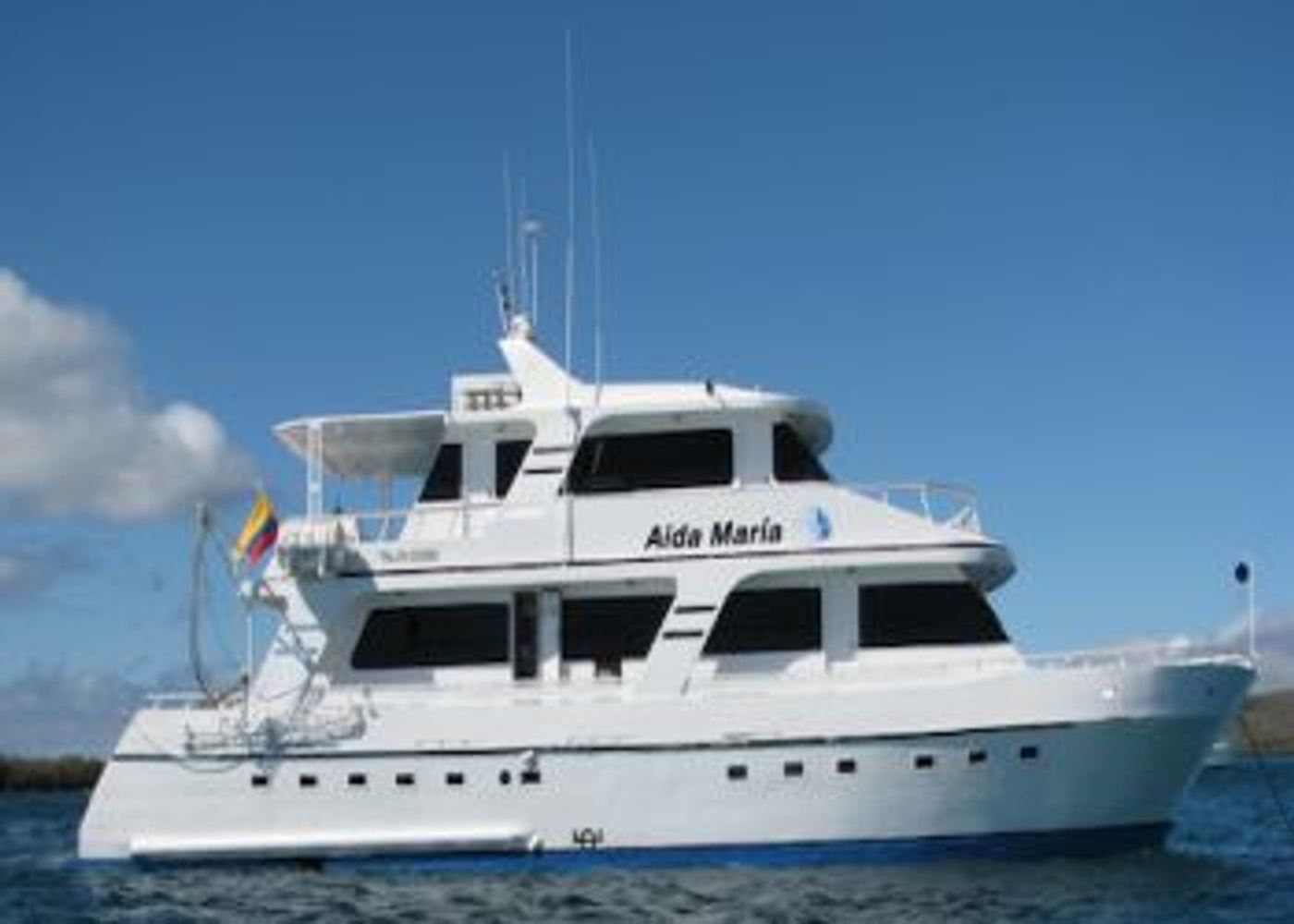 Aida Maria yacht in Galapagos