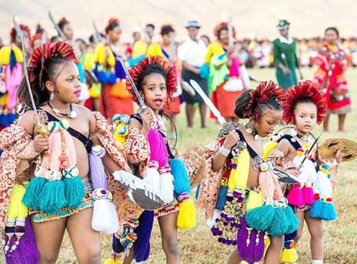 The reed dance in Swazini, South Africa