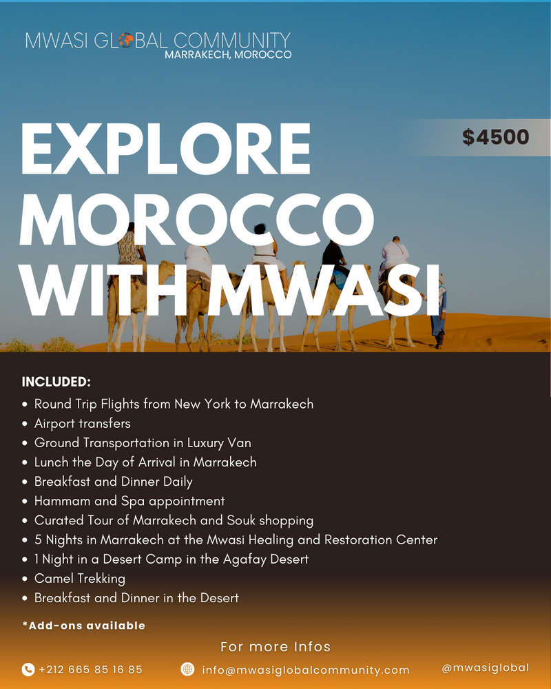 Explore Morocco With Mwasi: All-Inclusive Rate in Marrakesh, Morocco