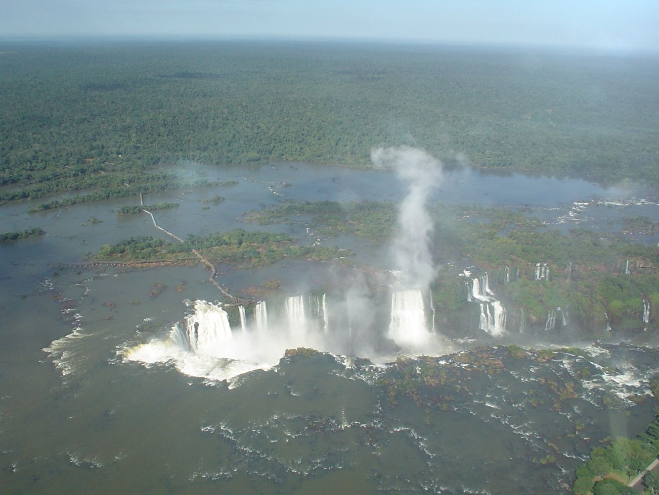 URUGUAY & ARGENTINA. IGUAZU FALLS in URUGUAY & ARGENTINA