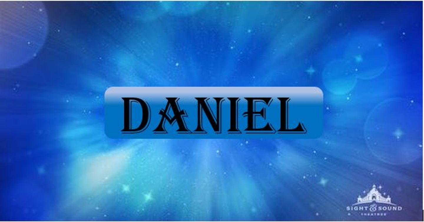 "Daniel" Live on Stage At Sight & Sound Theatre w/ lunch in Lancaster, PA