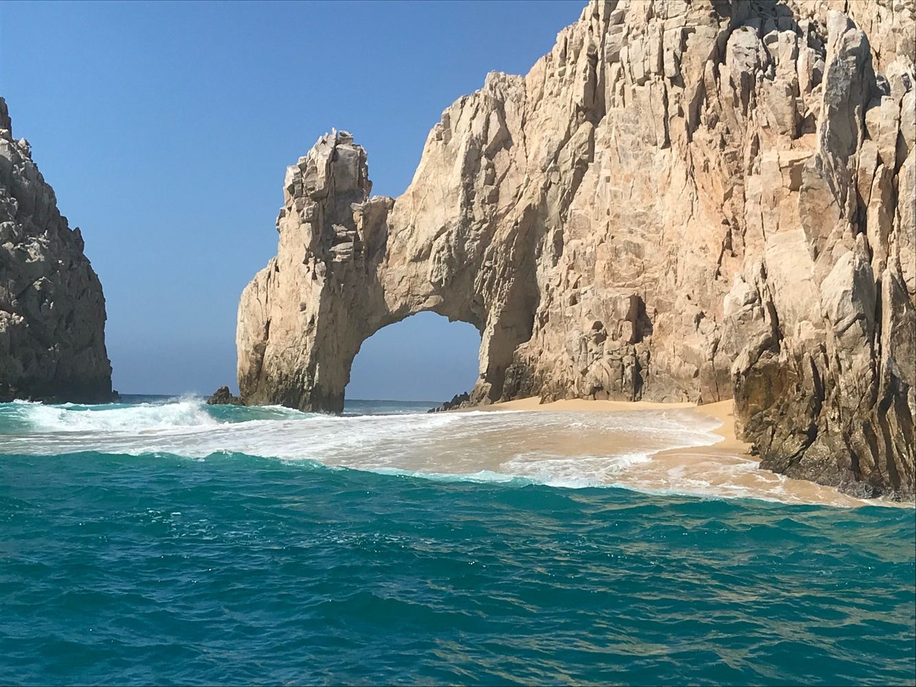 Flying Beyond the Far Cliffs in Los Cabos, Baja California Sur, Mexico