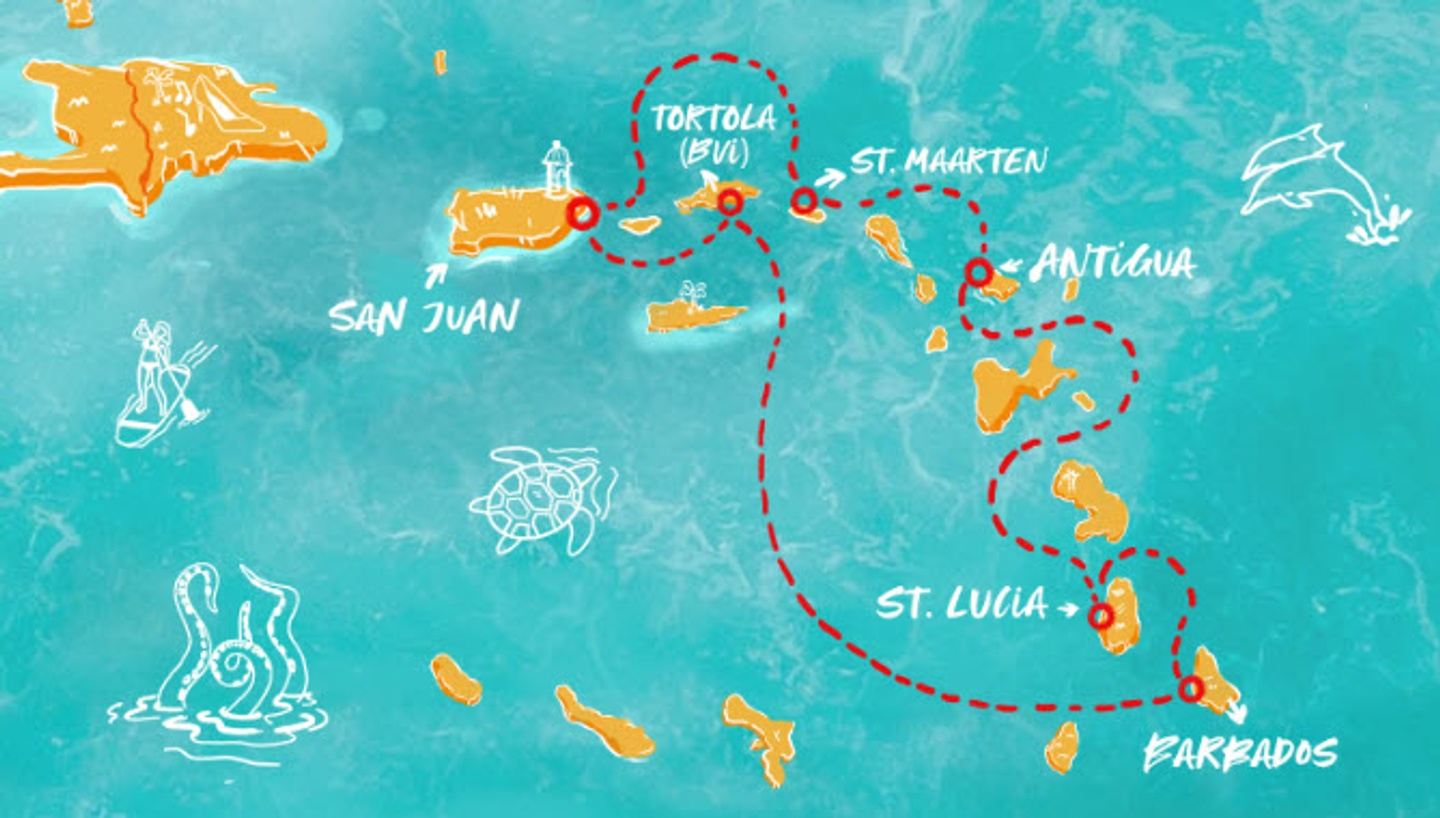 Virgin Cruise - Tortola, Barbados,St. Lucia, St.Maartin, Antigua in ...