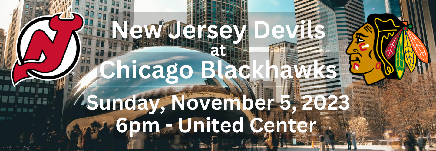 New Jersey Devils AT Chicago Blackhawks - November 5, 2023 in Chicago, IL
