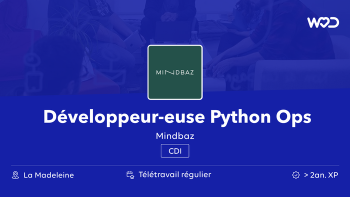 Développeur-euse Python orienté Ops - Mindbaz - IT job