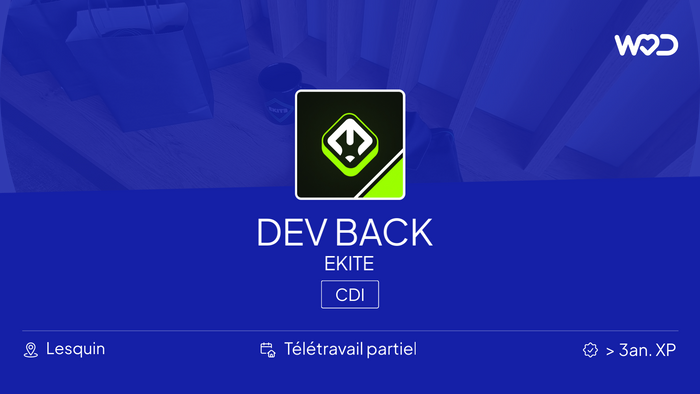 DEV BACK - IT job