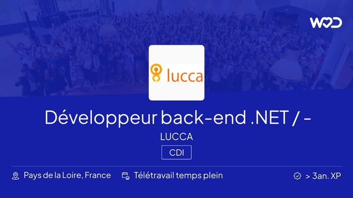 Développeur back-end .NET / Team Cleemy - Paris/Nantes/Marseille ...
