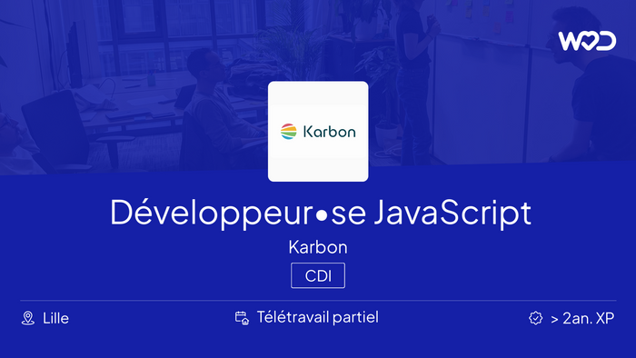 Développeur•se JavaScript - Karbon - IT job