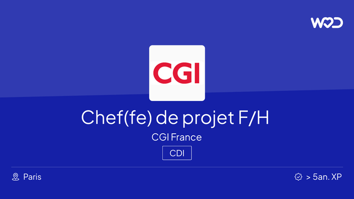 Chef(fe) de projet Infrastructure F/H - IT job