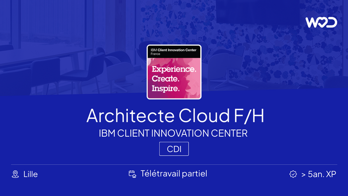 Architecte Cloud F/H - IBM CLIENT INNOVATION CENTER - IT job
