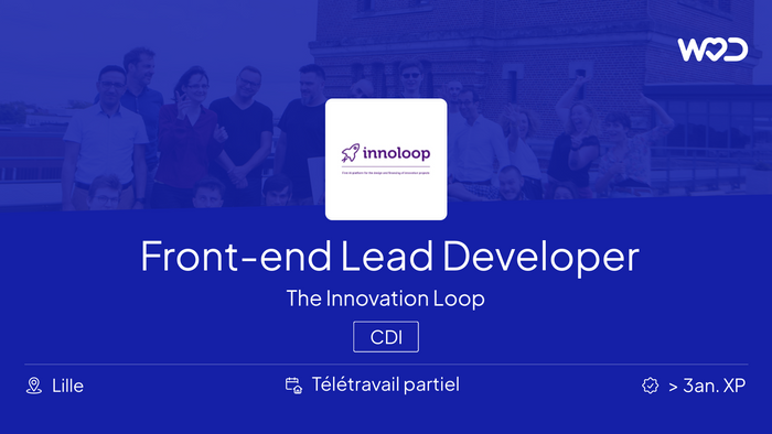 Front-end Lead Developer - The Innovation Loop - IT job
