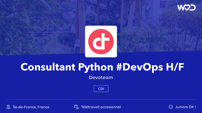 Consultant Python #DevOps #Django #Flask H/F - Devoteam - IT job