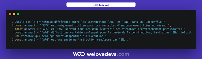 What's the main difference between `ARG` and `ENV` instructi