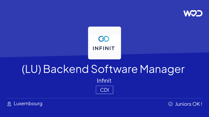 (LU) Backend Software Engineer Manager - Luxembourg - Emploi IT