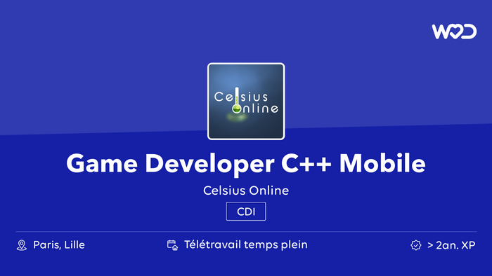 Game Developer C++ Mobile - Celsius Online - IT job