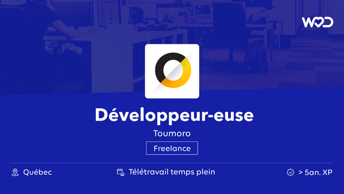 Développeur-euse frontend/fullstack - Toumoro - Emploi IT Développeur-euse frontend/fullstack - Toumoro - Emploi IT