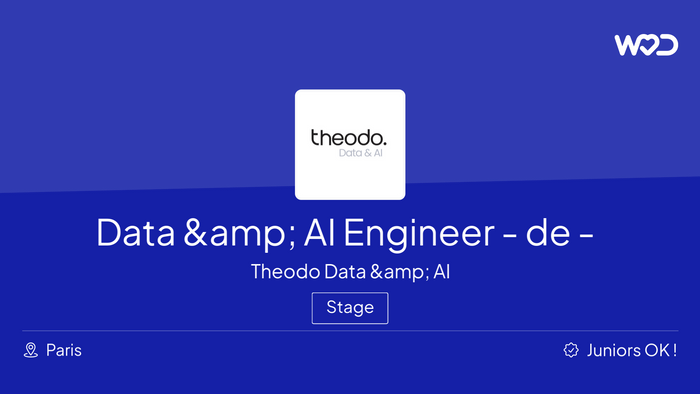 Data & AI Engineer - Stage de fin d'études Paris - Theodo Data & IA ...
