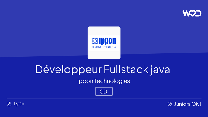 Développeur Fullstack java H/F - IT job