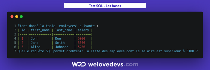 Write a SQL query to retrieve the list of employees with a s