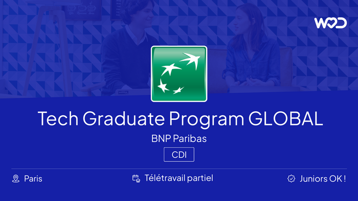 Tech Graduate Program GLOBAL MARKETS IT, F/H - BNP Paribas - IT job