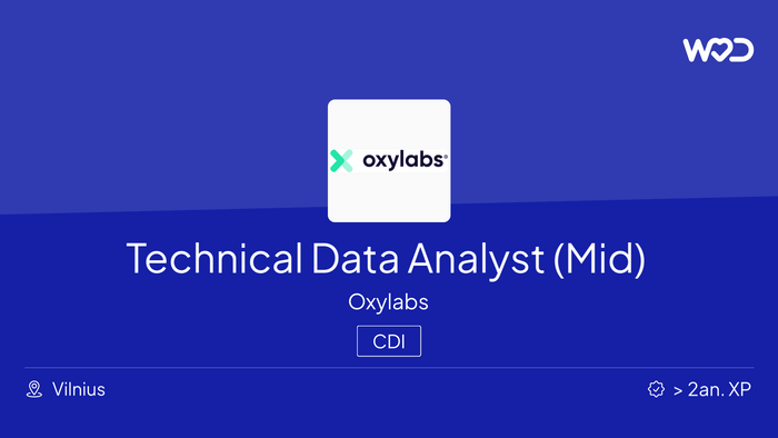 Technical Data Analyst (Mid) - IT job