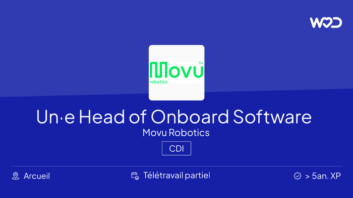 Un·e Head of Onboard Software Manager - Movu Robotics - IT job