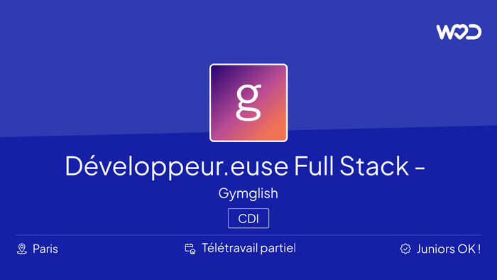 Développeur.euse Full Stack Python - CDI - Emploi IT