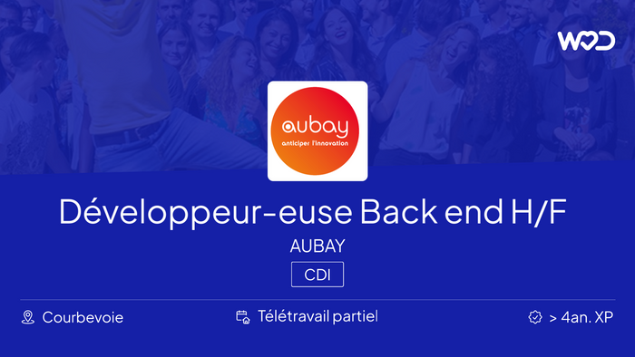 Développeur-euse Back end Python Devops H/F - AUBAY - IT job