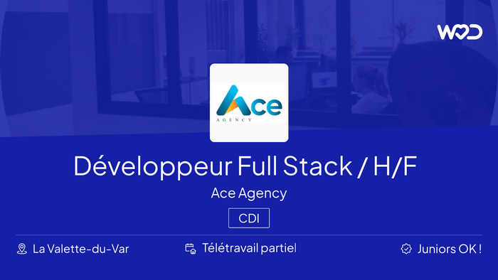 Développeur Full Stack / Intégrateur H/F - Ace Agency - IT job