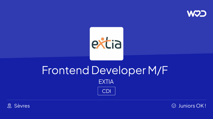 Frontend Developer M/F - IT job
