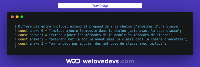 Quelle est la différence entre include, extend et prepend en