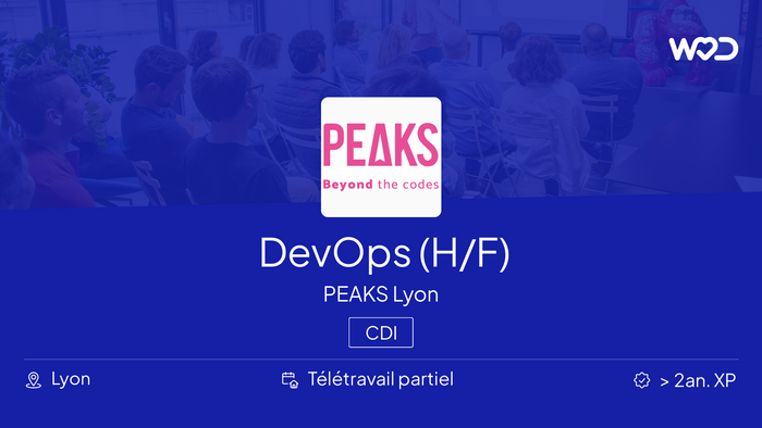 DevOps (H/F) - PEAKS Lyon - IT job