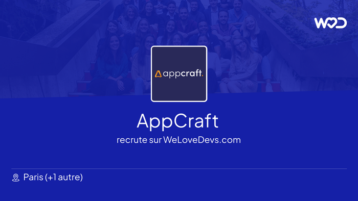 Developer at AppCraft - jobs and salaries | WeLoveDevs