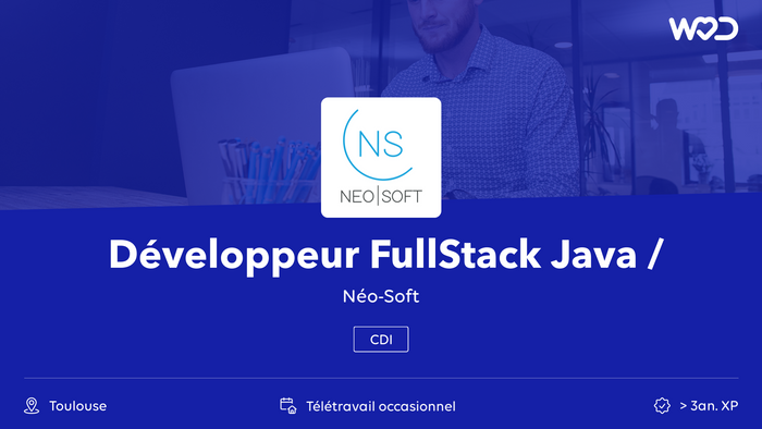 Développeur FullStack Java / Angular H/F - Néosoft - IT job
