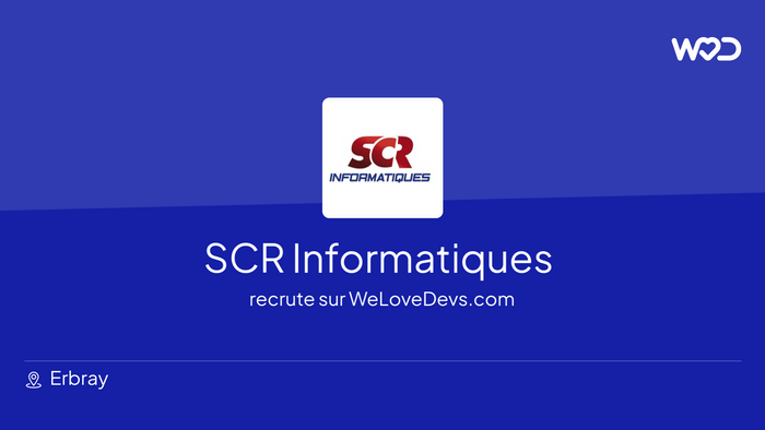 Developer at SCR Informatiques - jobs and salaries | WeLoveDevs