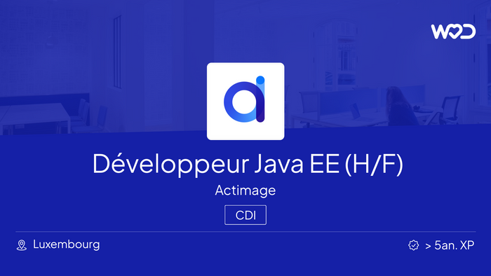 Développeur Java EE (H/F) - Actimage - Emploi IT