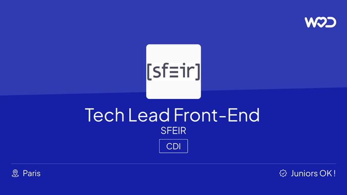 Tech Lead Front-End - IT job